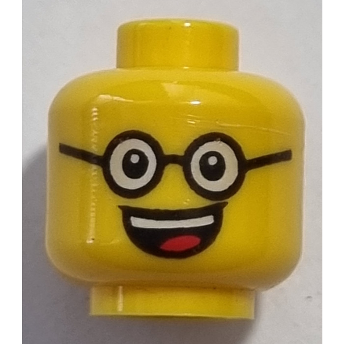 LEGO Bad Cop with Clenched Teeth / Open Smile Minifigure Head (3626 / ...