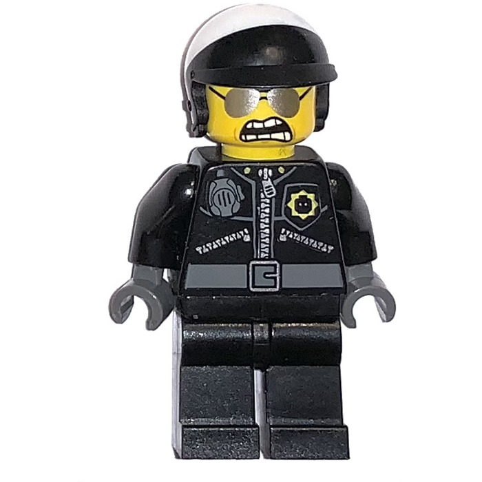 LEGO Bad Cop with Open Teeth / Crooked Smile Minifigure | Brick Owl ...