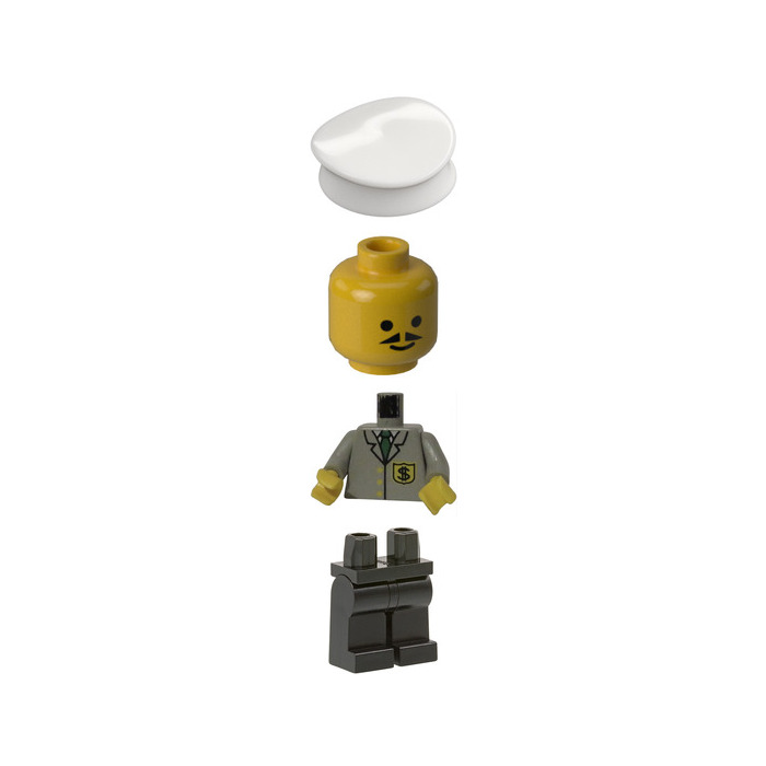 LEGO Bank Worker with Moustache Minifigure | Brick Owl