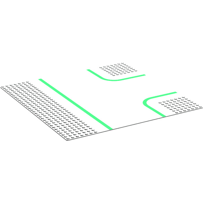 LEGO Опорна плита 32 x 32 Road 7-Stud T-Junction з Crosswalk | Brick ...