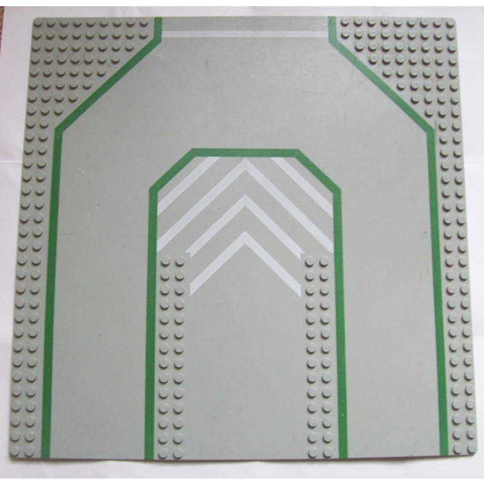 LEGO Baseplate 32 x 32 with 3 Driveways and Chevrons | Brick Owl - LEGO ...