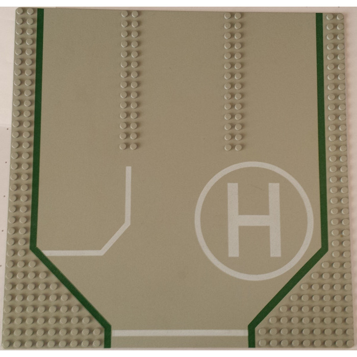 LEGO Baseplate 32 x 32 with 3 Driveways and Helipad | Brick Owl - LEGO ...