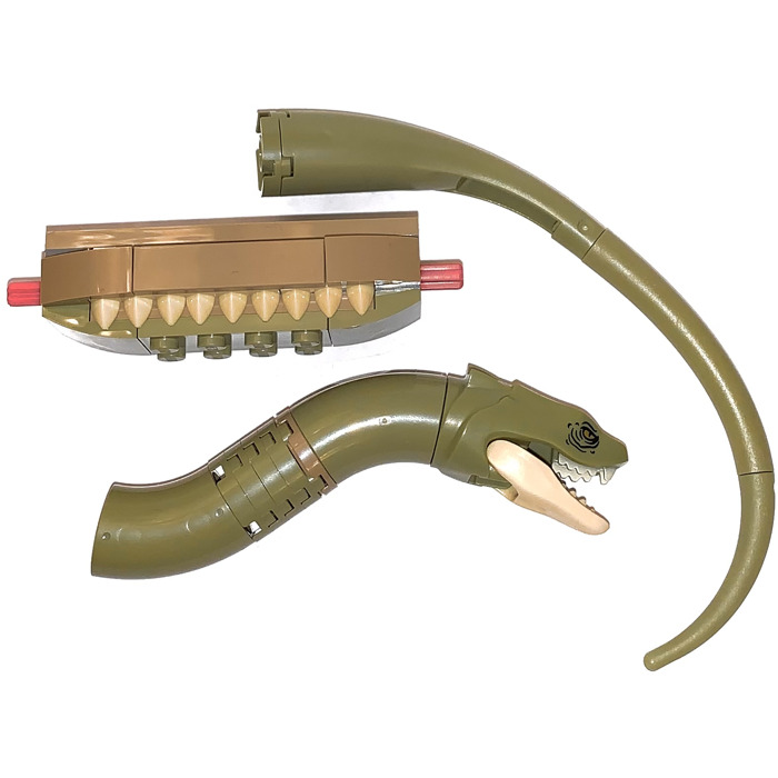 LEGO Basilisk with Tan Mouth | Brick Owl