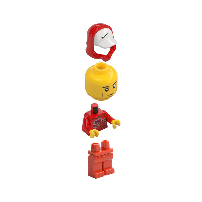 LEGO Basketball Player with Red Nike Outfit Minifigure | Brick Owl ...
