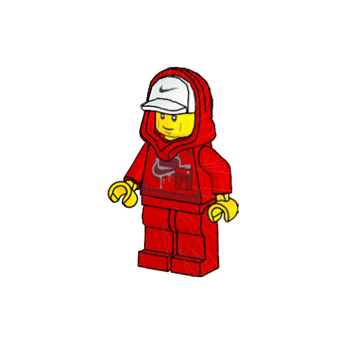 LEGO Basketball Player with Red Nike Outfit Minifigure | Brick Owl ...