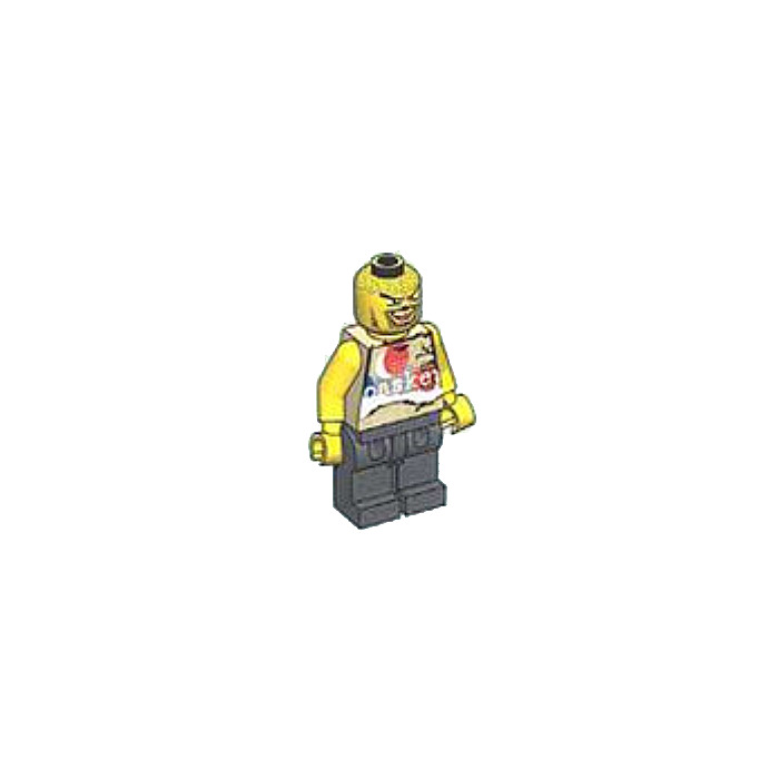 LEGO Basketball Player with Tan Torso and Black Legs with Beard ...
