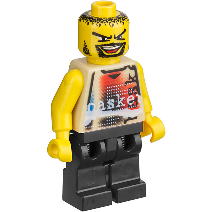 LEGO Basketball Player with Tan Torso and Black Legs with Beard ...