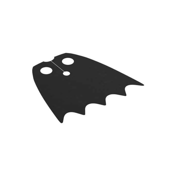LEGO Batman Cape with 5 Points and Black / Dark Blue Sides (107821 ...