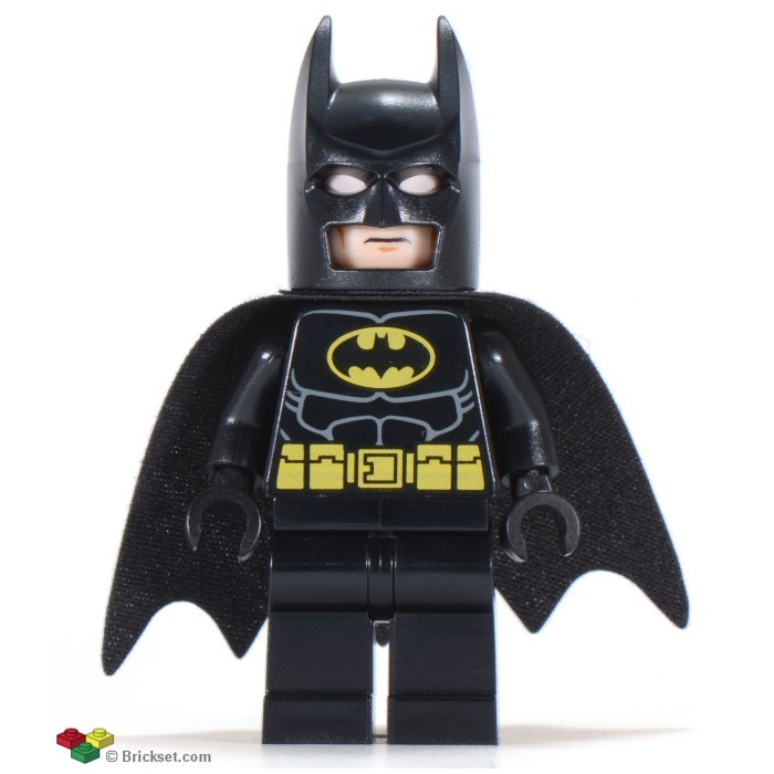 LEGO Batman with Black Suit and Yellow Belt Minifigure without Angular ...