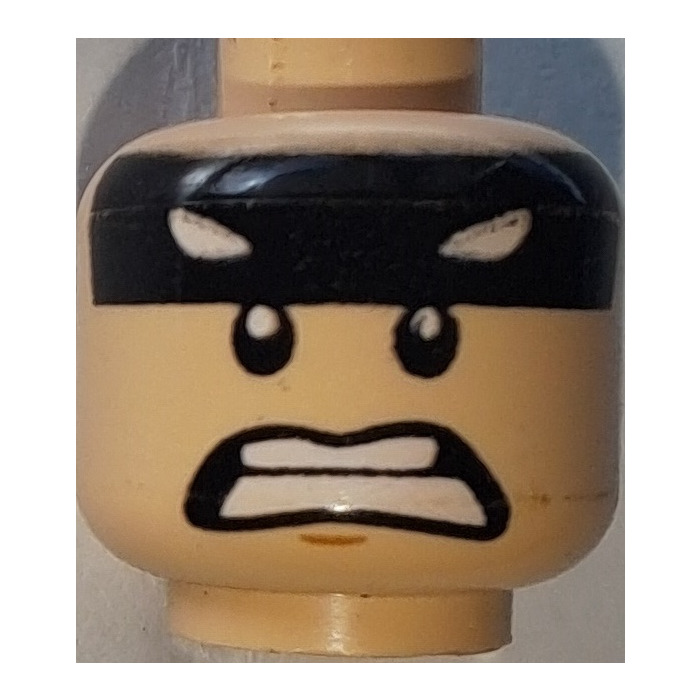 LEGO Batman with Black Suit and Yellow Belt with Grin / Scared Face ...