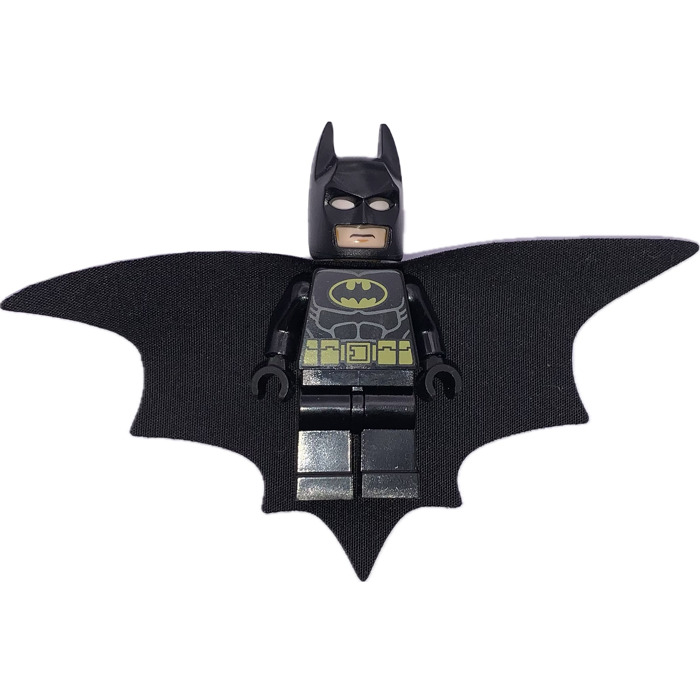 LEGO Batman with Black Suit and Yellow Belt with Outstretched Cape ...