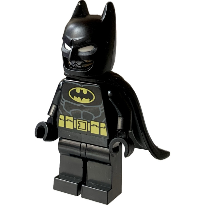 LEGO Batman with Black Suit and Yellow Belt with Rubber Cape Minifigure ...