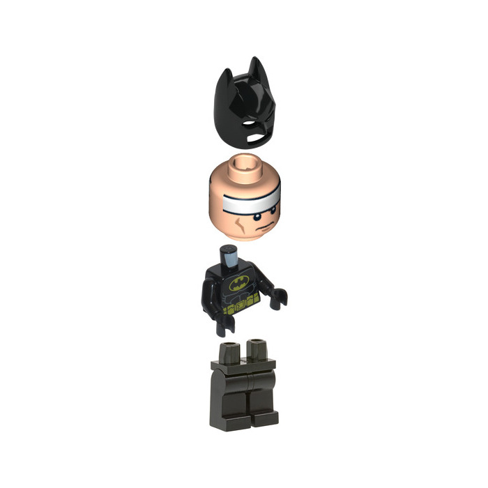 LEGO Batman with Black Suit and Yellow Belt without Cape Minifigure ...