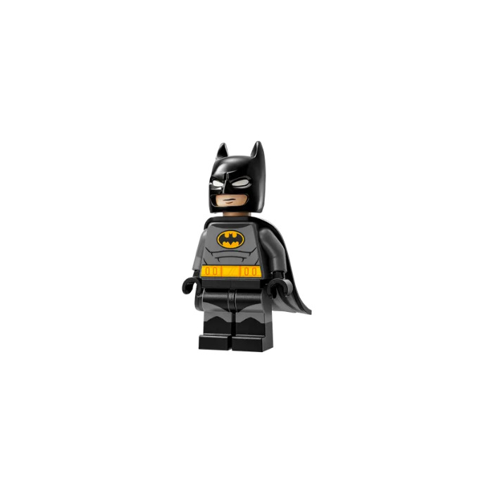 LEGO Batman with Dark Stone Gray Suit and Yellow Belt with Rubber Cape ...
