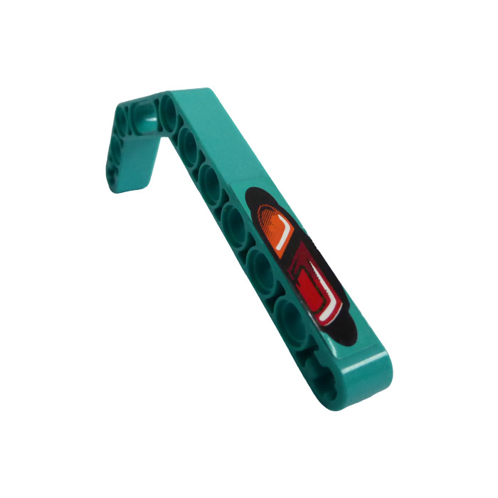 LEGO Beam 3 x 3.8 x 7 Bent 45 Double with Orange and Red Backlight ...