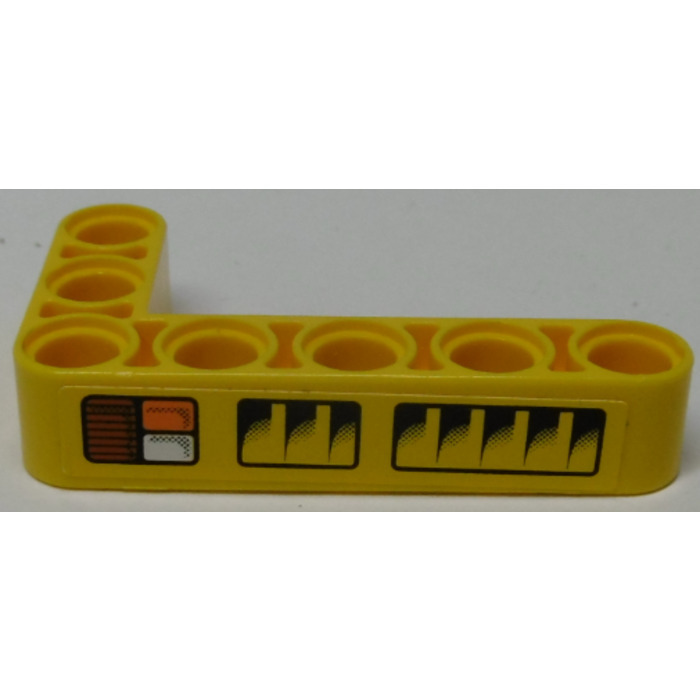 LEGO Beam 3 x 5 Bent 90 Degrees with Backlight, Vents (Right) Sticker ...