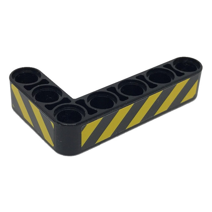 LEGO Beam 3 x 5 Bent 90 Degrees with Danger Stripes - Right Sticker ...