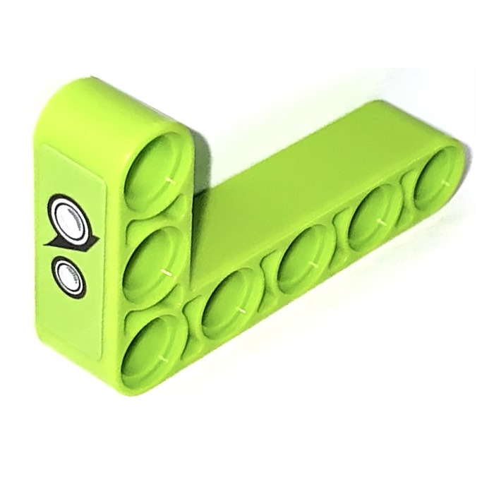 LEGO Beam 3 x 5 Bent 90 Degrees with Frontlights Left Side Sticker ...