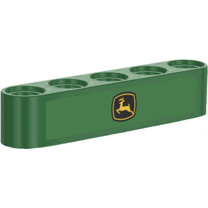 LEGO Beam 5 with John Deere Logo Sticker (32316) | Brick Owl - LEGO ...