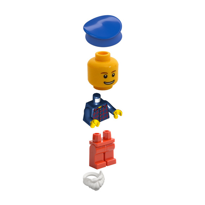 LEGO Bearded Male with Hat Minifigure | Brick Owl - LEGO Marketplace