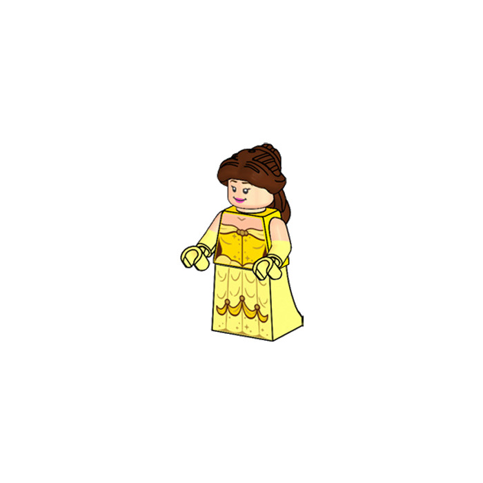 LEGO Belle with Dress with Gold Sparkles Minifigure | Brick Owl - LEGO ...