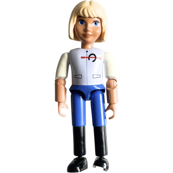 LEGO Belville Girl with Light Violet Top with Horseshoe Minifigure ...