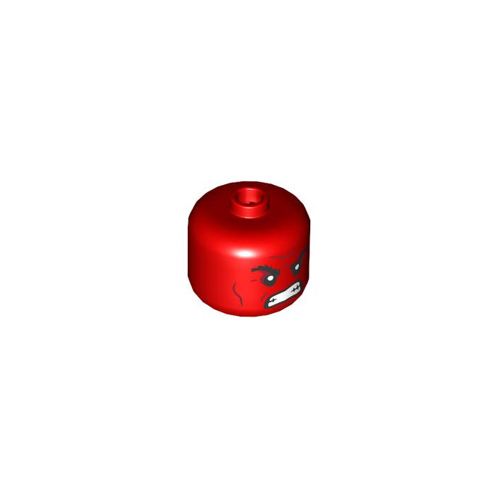 LEGO Big Head with Red Hulk Angry Face (79435 / 107141) | Brick Owl