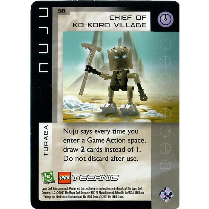 LEGO Bionicle Quest for the Masks Card 058 - Chief of Ko-Koro Village ...