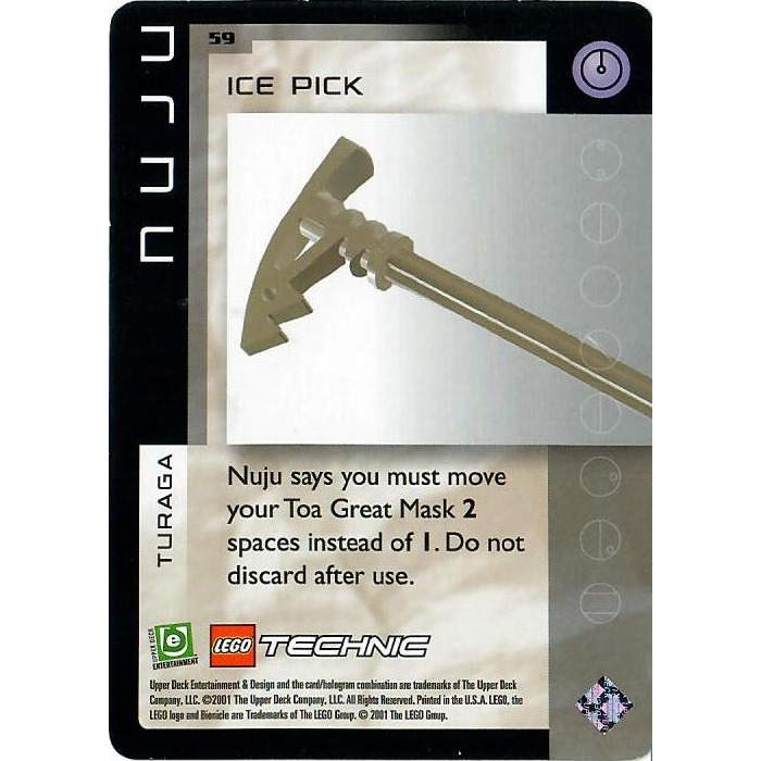 LEGO Bionicle Quest for the Masks Card 059 - Ice Pick | Brick Owl