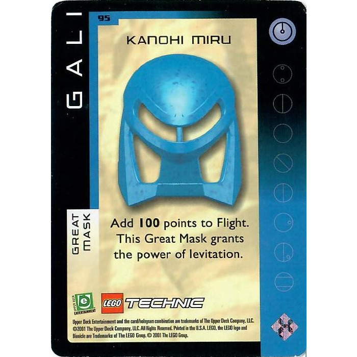 LEGO Bionicle Quest for the Masks Card 095 - Kanohi Miro | Brick Owl ...