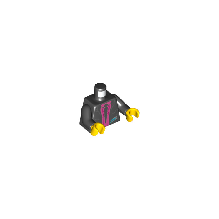 LEGO Black Agent Caila Phoenix with Magenta Hair Minifig Torso (973 / ...