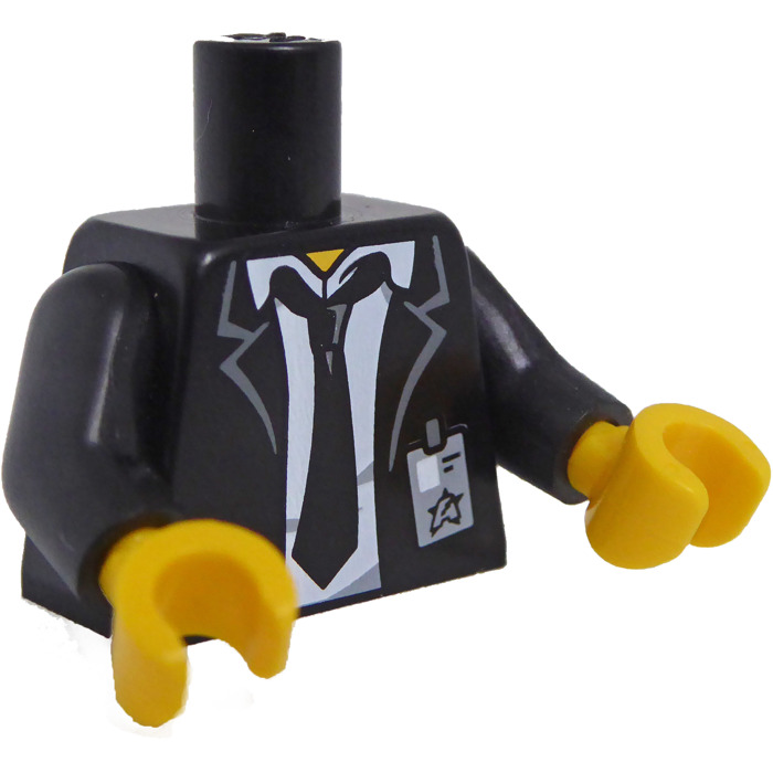 LEGO Agent Max Burns with Black Suit Minifig Torso (3814 / 76382 ...