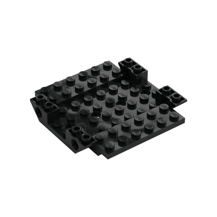 LEGO Black Airplane Fuselage Middle Bottom 8 x 8 Inverted (5118 ...