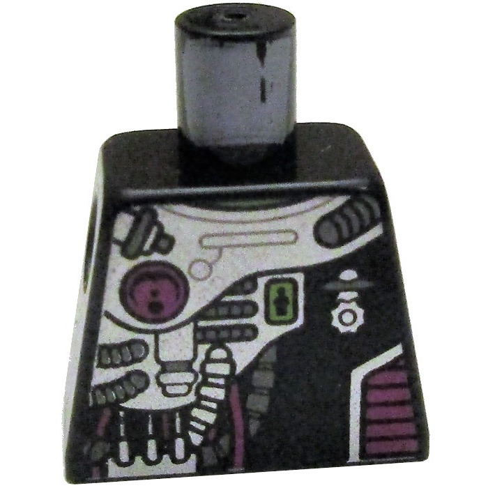 LEGO Black Alien Android Torso without Arms (973) | Brick Owl - LEGO ...
