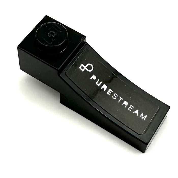 LEGO Black Arch 1 x 3 Inverted with PURESTREAM (right) Sticker | Brick ...