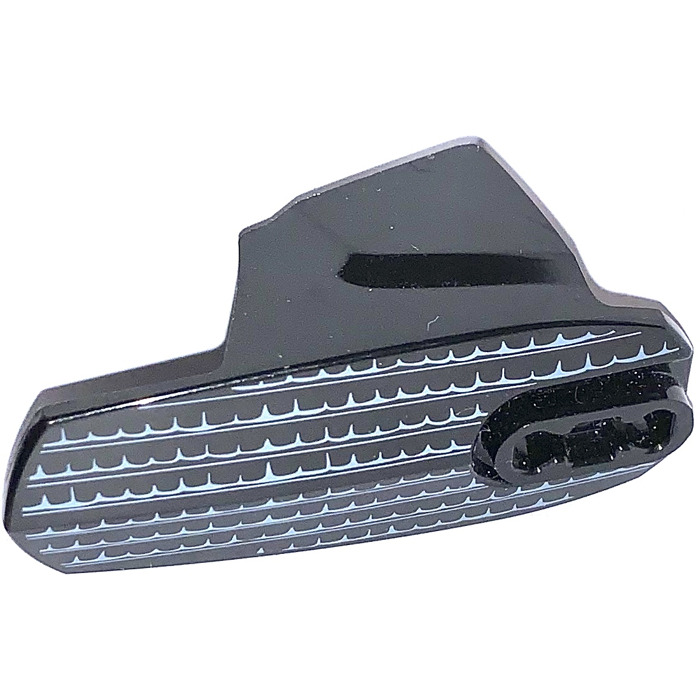 LEGO Black Armor with Ball Joint Socket Size 6 with Gray lines (23699 / ...