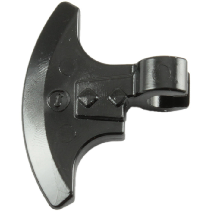 LEGO Black Axe Head with Clip (53454 / 79805) | Brick Owl