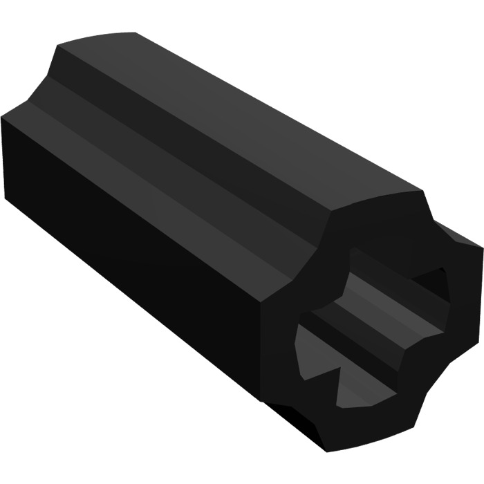LEGO Black Axle Connector (Smooth with 'x' Hole) (59443) | Brick Owl ...