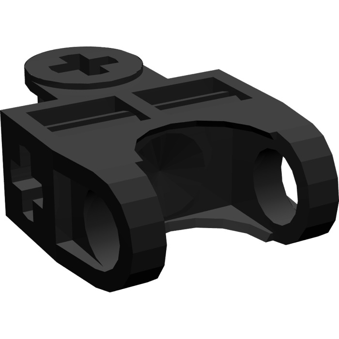 LEGO Black Ball Connector with Perpendicular Axleholes and Vents and ...