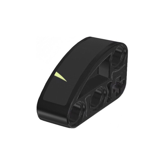 LEGO Beam 1 x 2 x 3 Bent 90 Degrees Quarter Ellipse with Pale Green ...