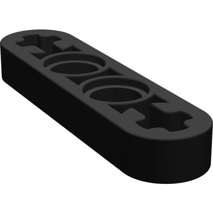 LEGO Black Beam 4 x 0.5 Thin with Axle Holes (32449 / 63782) | Brick ...