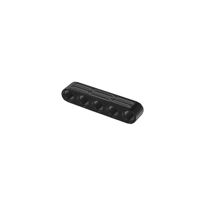 LEGO Black Beam 5 with Silver Grille Lines Sticker (32316) | Brick Owl ...