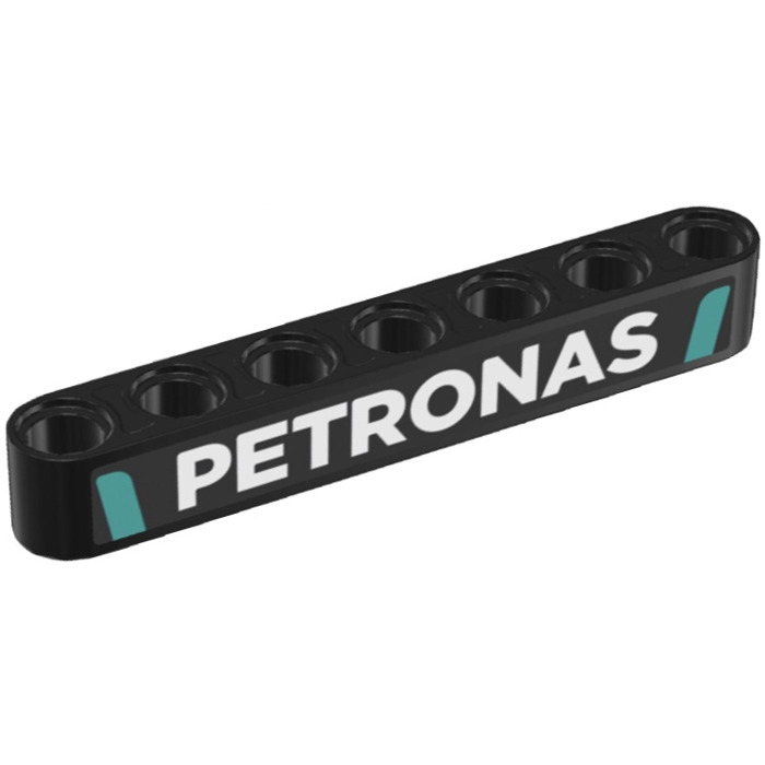 LEGO Black Beam 7 with ‘PETRONAS’ (on Front) and ‘INEOS’ (on Back ...