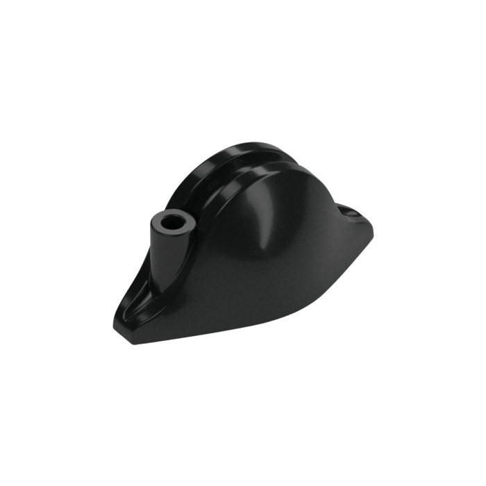 LEGO Black Bicorne Pirate Hat with Skull and Crossbones (Squared, Angry ...