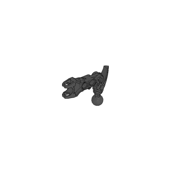 LEGO Black Bionicle Arm with Ball Joint and Socket and Vented Armor ...