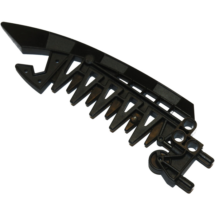 LEGO Black Bionicle Curved Sword with Serrated Blades (54272) | Brick Owl