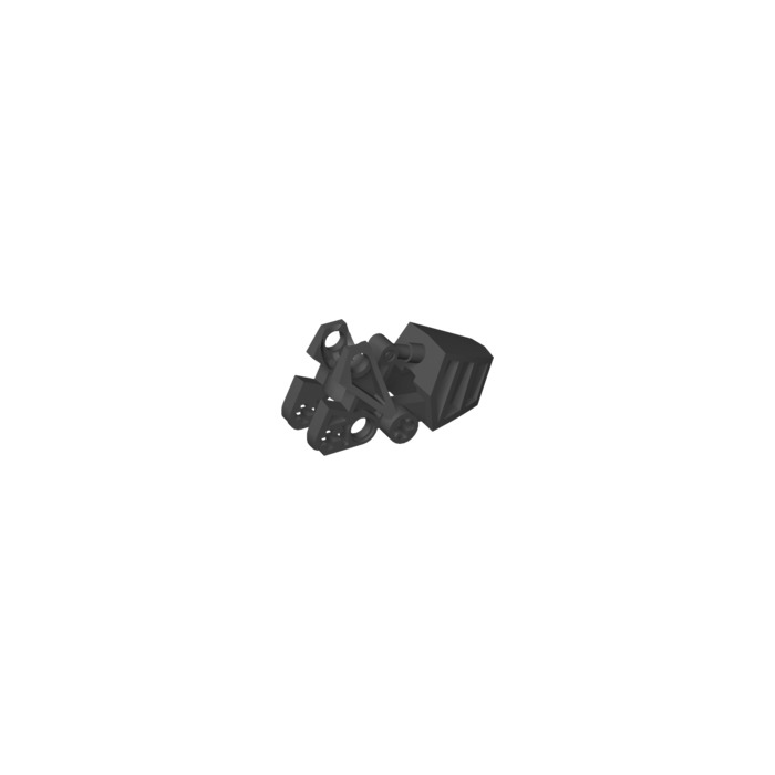 LEGO Black Bionicle Foot with Ball Joint Socket 3 x 6 x 2.3 (Flat Tops ...
