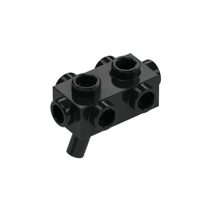 LEGO Black Blaster Gun Brick 1 x 2 with Studs on Sides (15071) | Brick ...