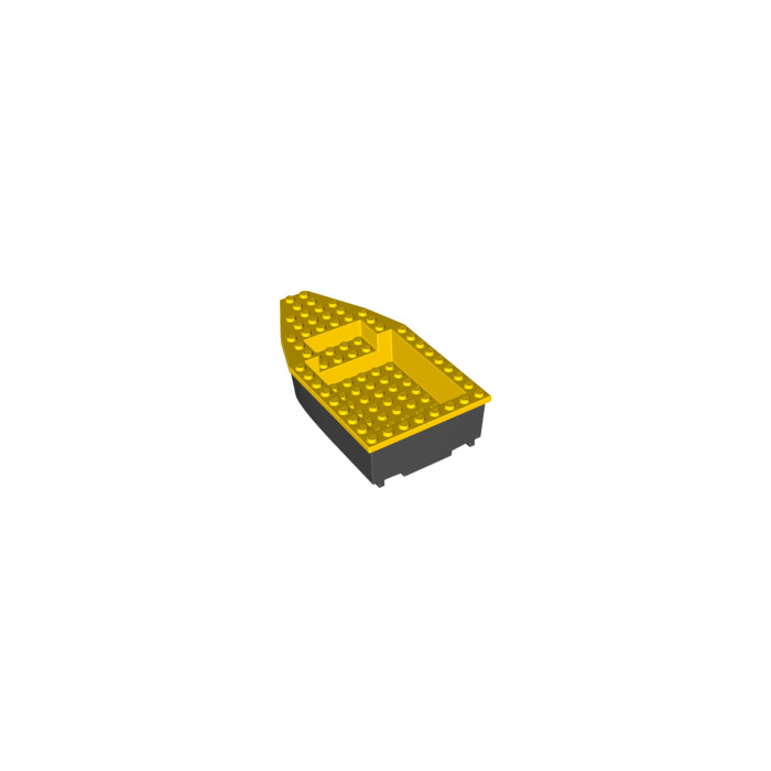LEGO Black Boat 8 x 16 with Yellow Top (28925) | Brick Owl - LEGO ...