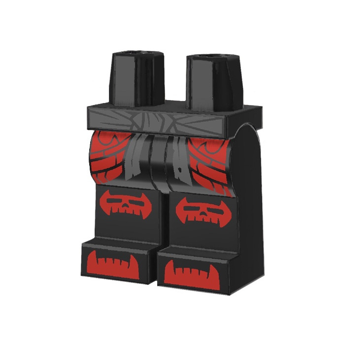 LEGO Bone King Legs with Red (73200 / 101620) | Brick Owl